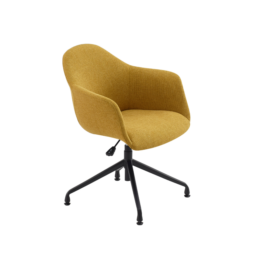 Silla Tapizada en Tela pata Spider Alassia – Mobiliario Profesional